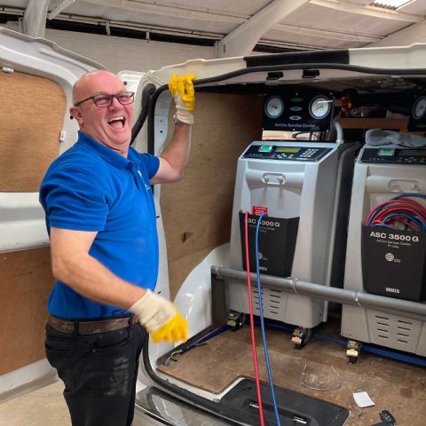 For automotive mobile air conditioning regas and anti bac blast in ...